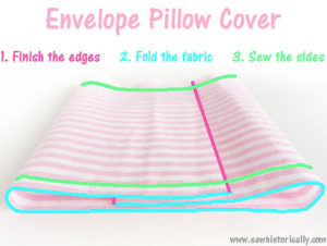 How To Sew An Envelope Pillow Cover - Sew Historically